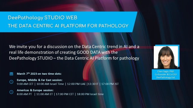 DeePathology STUDIO WEB - THE DATA CENTRIC AI PLATFORM FOR PATHOLOGY ...