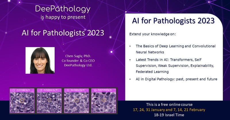 Recordings of the “AI for Pathologists” Course 2023 - Deepathology
